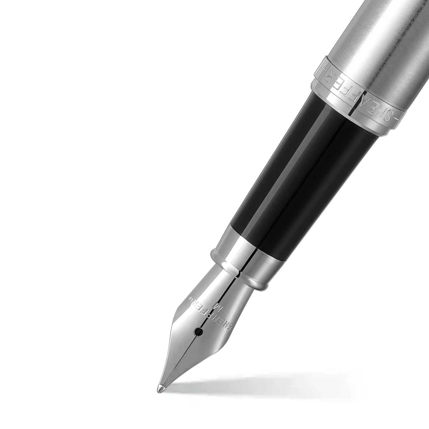 Sheaffer® VFM 9426 Brushed Chrome Fountain Pen With Chrome Trim - Medi