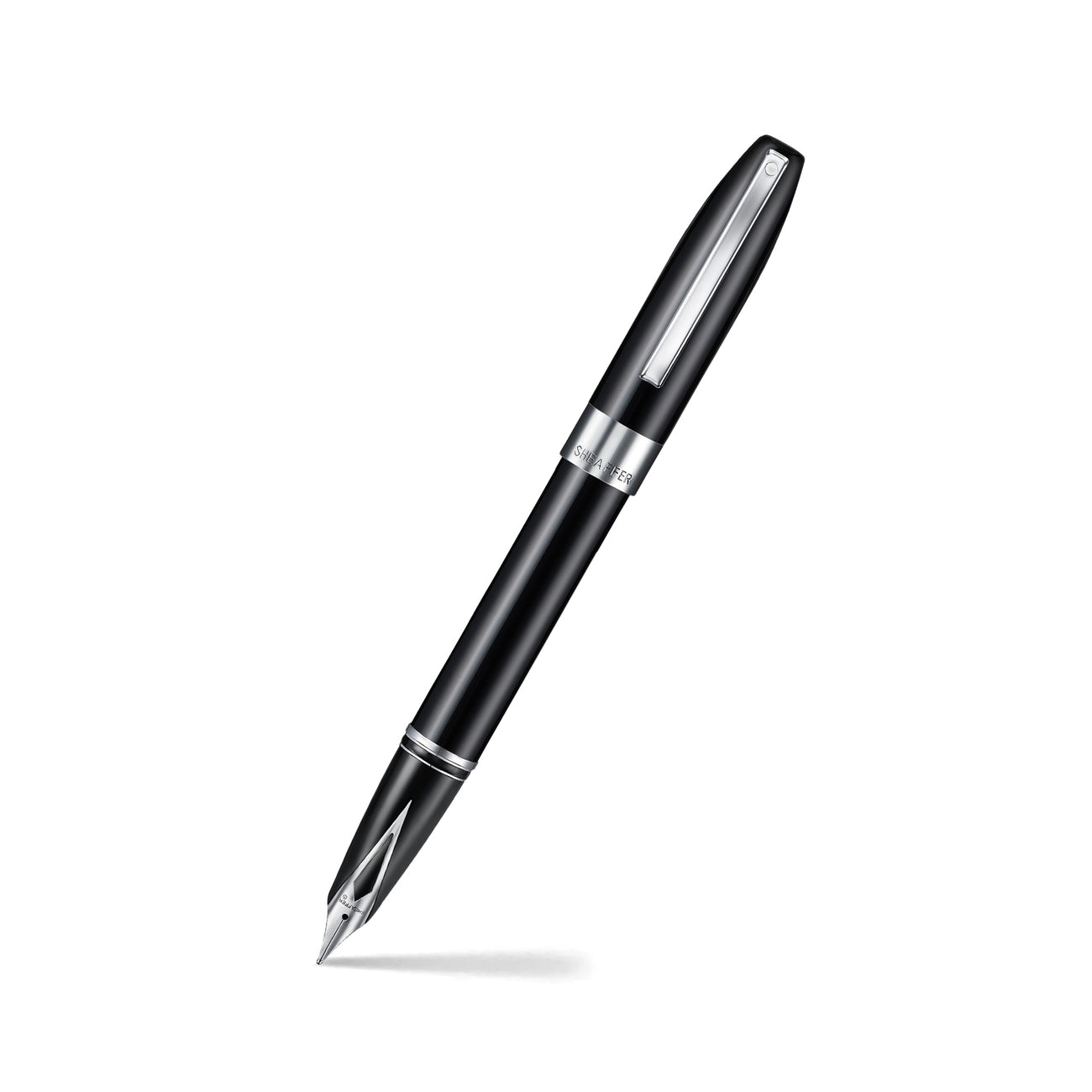 Sheaffer Legacy 9064 Glossy Black Inlaid Nib Fountain Pen (Medium) wit