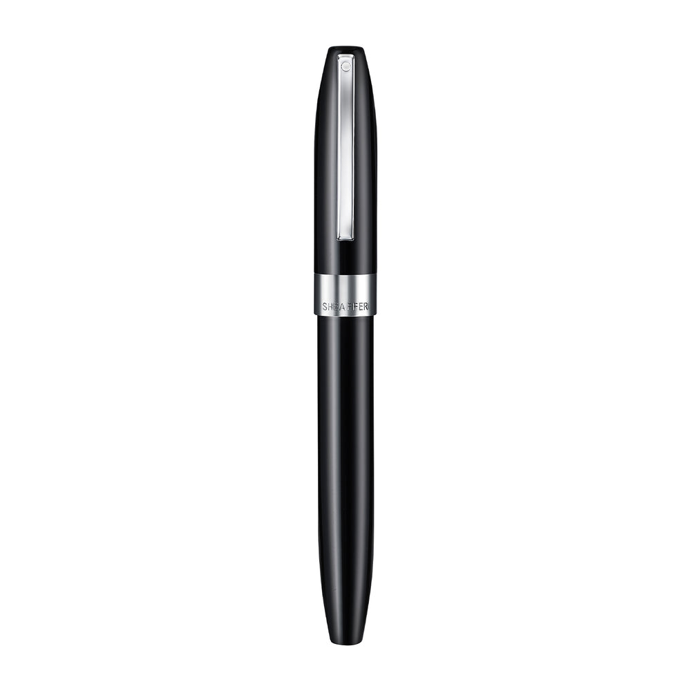 Sheaffer Legacy 9064 Glossy Black Inlaid Nib Fountain Pen with Chrome-